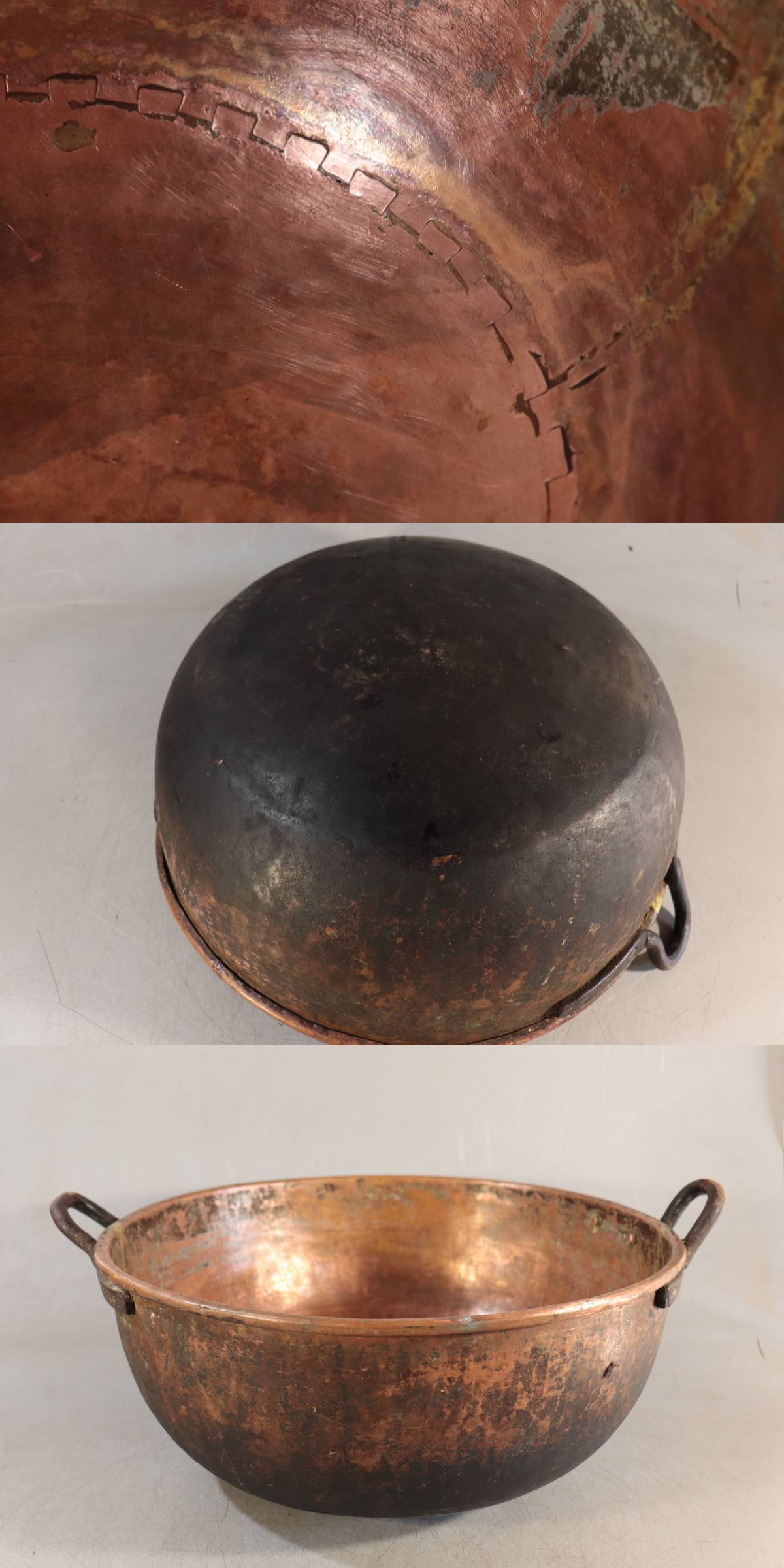 日本代購代標第一品牌【樂淘letao】－E162 銅鍋/重さ約4㎏/金属工芸/和菓子屋/菓子道具/調理器具/52791