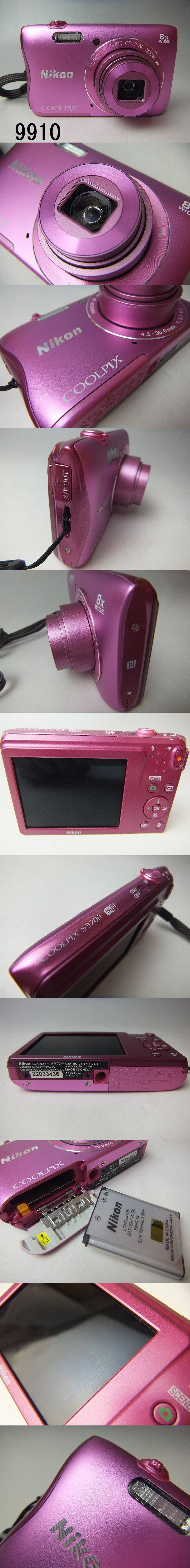 代購代標第一品牌－樂淘letao－FK-9910 NIKON COOLPIX S3700 Wifi 簡易動作OK バッテリ付き 美品