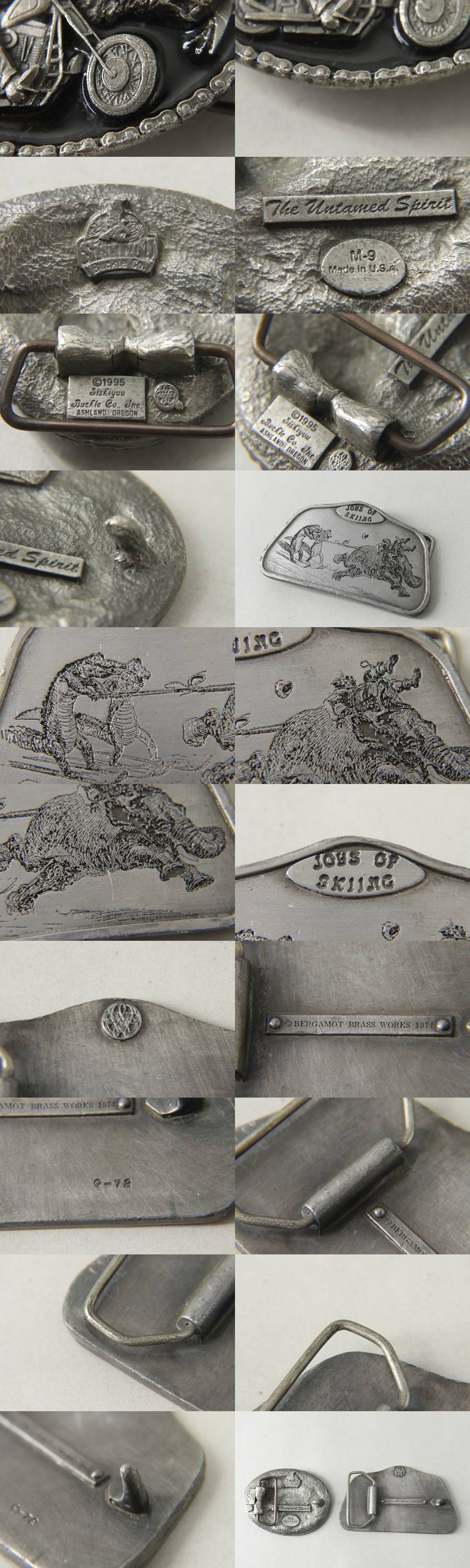 日本代購代標第一品牌【樂淘letao】－ビンテージバックル 2点 シスキュー/Siskiyou ベルガモット/BERGAMOT BRASS WORKS 3-C064/1/60P