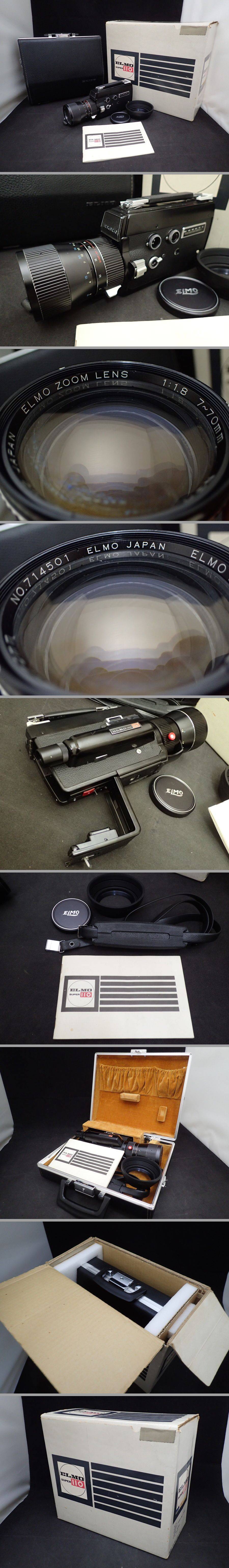 日本代購代標第一品牌【樂淘letao】－S45☆ ELMO エルモ SUPER 110 8mm ケース付 検) フィルムカメラ ビデオカメラ 8ミリ 当時物 昭和レトロ (100)