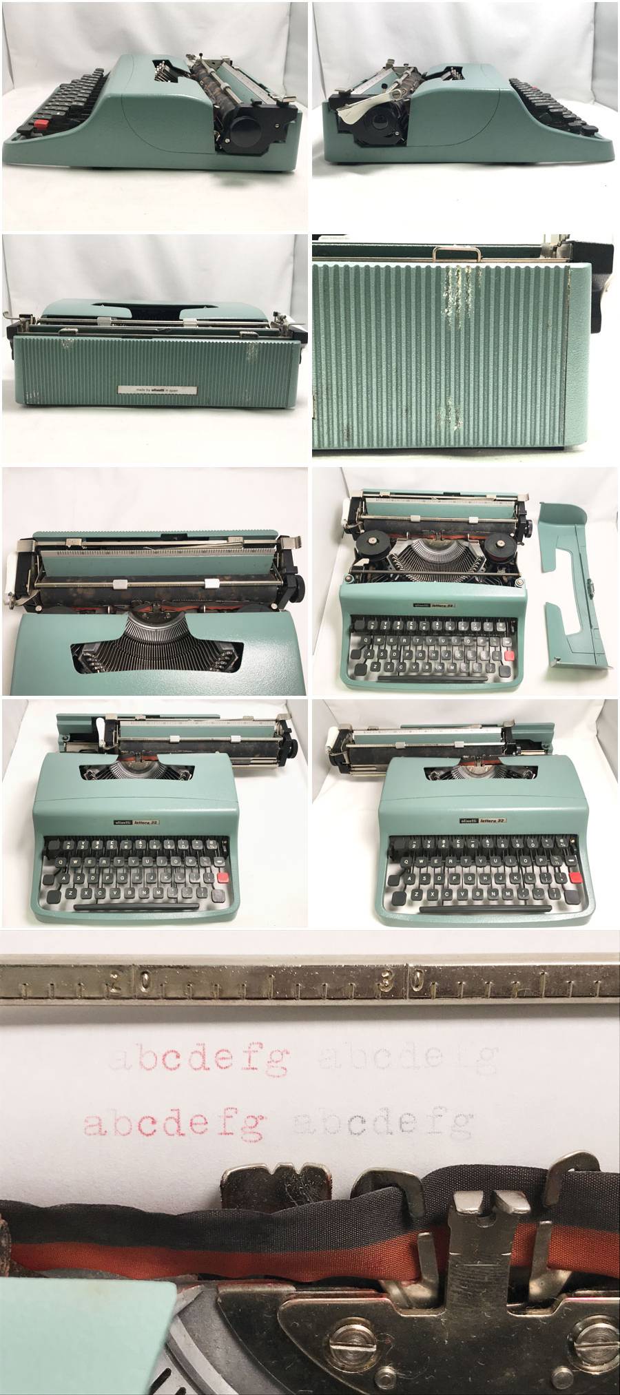 日本代購代標第一品牌【樂淘letao】－ 動作品！ オリベッティ タイプライター Olivetti lettera32 レッテラ32 ビンテージ ケース付き 当時物