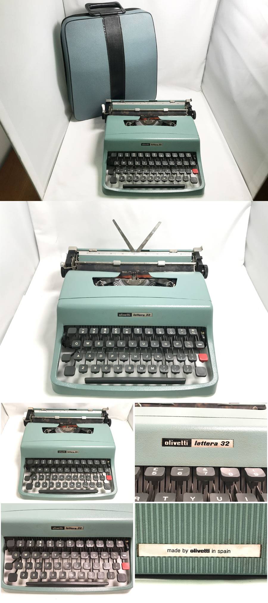 日本代購代標第一品牌【樂淘letao】－ 動作品！ オリベッティ タイプライター Olivetti lettera32 レッテラ32 ビンテージ ケース付き 当時物