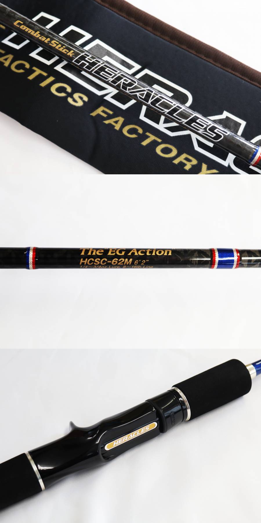 日本代購代標第一品牌【樂淘letao】－EverGreen Combat Stick HERACLES HCSC-62M エバーグリーン ヘラクレス バス 釣竿 釣り竿 竿 釣具 釣り具 T131