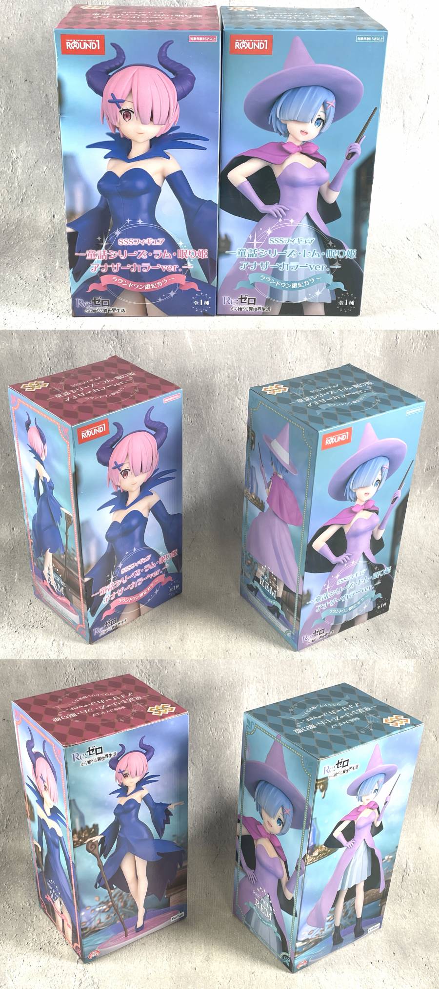 日本代購代標第一品牌【樂淘letao】－未開封 RE:ゼロから始める異世界生活 SSSフィギュア 童話シリーズ レム ラム 眠り姫 アナザーカラーver. ラウンドワン限定 03