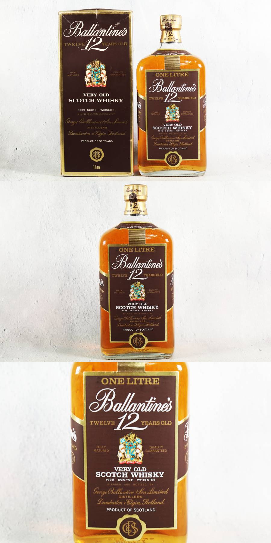 日本代購代標第一品牌【樂淘letao】－【未開栓】Ballantines twelve 12 years old 1000ml/1L 43% バランタイン 12年 スコッチ ウイスキー お酒 古酒
