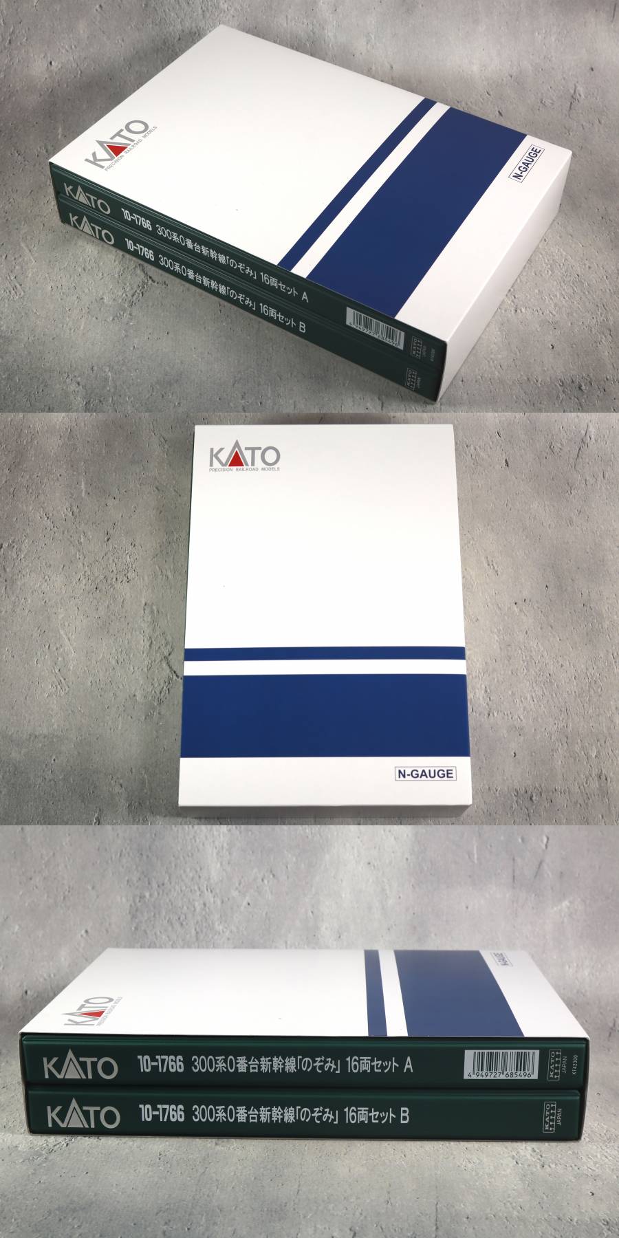 日本代購代標第一品牌【樂淘letao】－未使用品 KATO 10-1766 300系0番台新幹線「のぞみ」16両セット A B カトー
