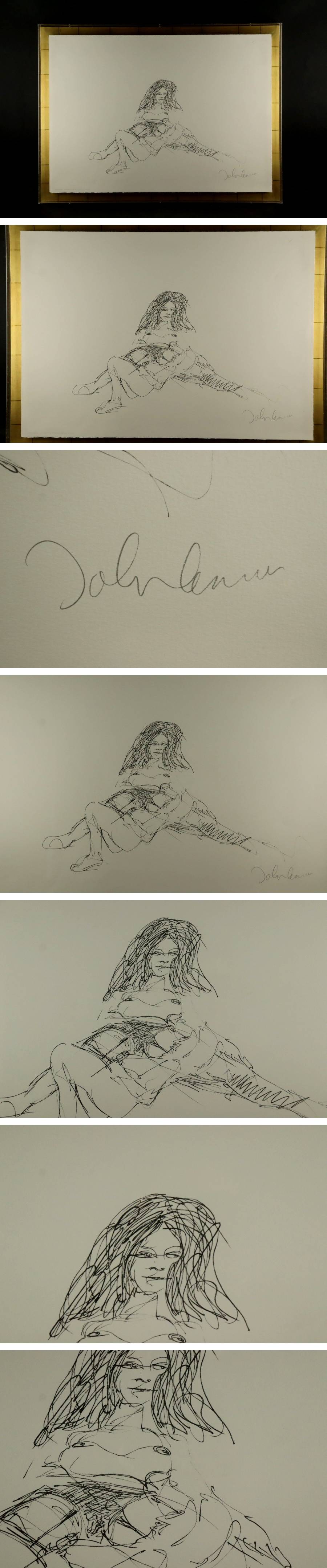 【樂淘letao】日本代購代標第一品牌－真作保証 ジョン・レノン BAG ONE 作品 直筆サイン有 額装 [Em49わ.ざ]