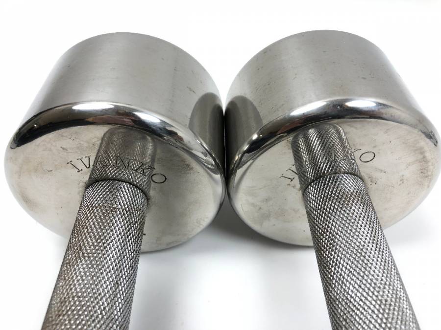 日本代購代標第一品牌【樂淘letao】－IVANKO イヴァンコ ダンベルセット 4kg 8kg 10kg 各×2 ペア CD クロームメッキ トレーニングギア ホームジム 筋トレ Y07084N