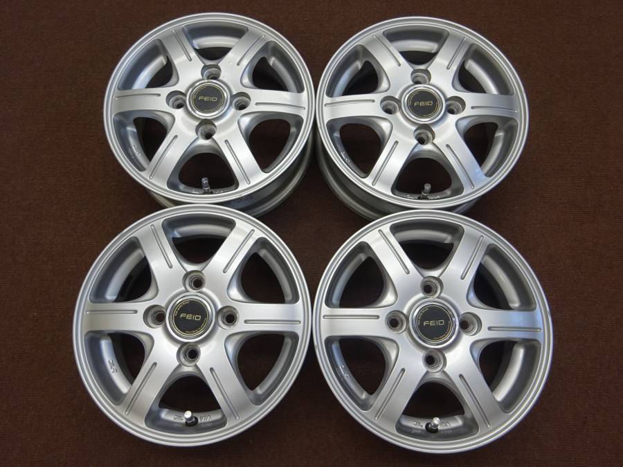 日本代購代標第一品牌【樂淘letao】－A-14 BS FEID 6本 スポーク 12×4J ET40 PCD100 4H 4本 軽量 ブリヂストン JWL-T 軽トラック バン 軽自動車 等 ...