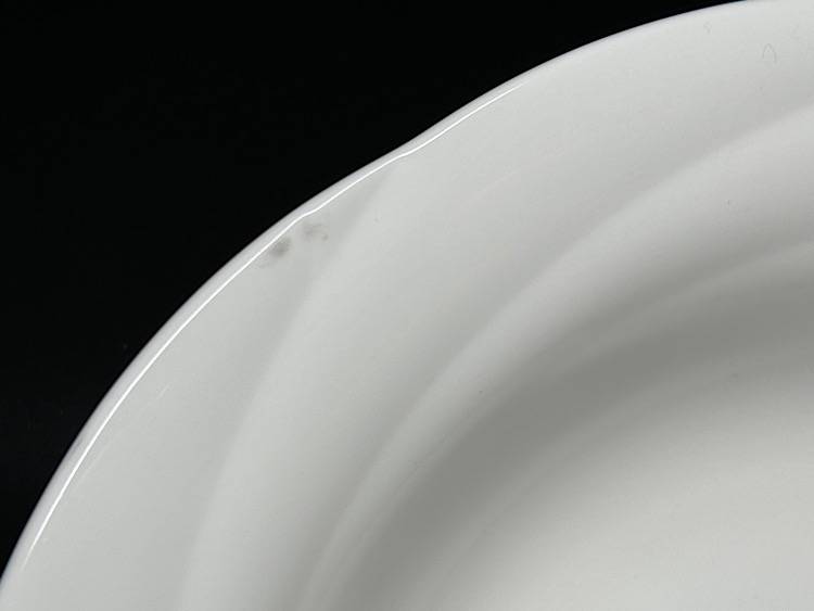 日本代購代標第一品牌【樂淘letao】－【瑞】ノリタケ Bone China ENSEMBLE WHITE 皿6枚 径：22cm